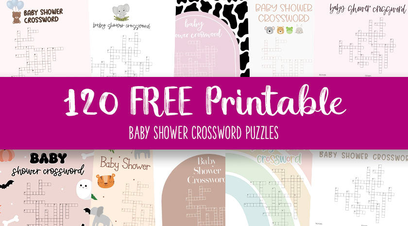 Baby Shower Puzzles Printable