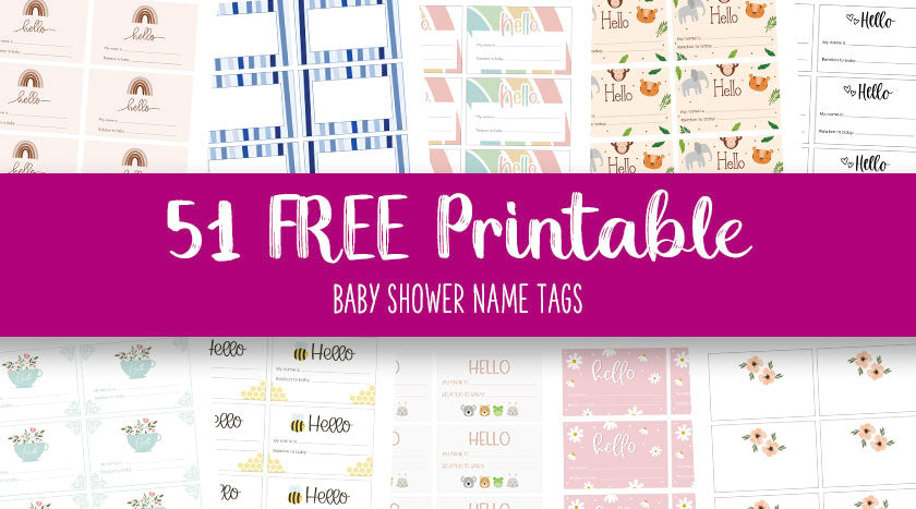 Baby Name Tags Printable Daycare Crib Name Tags | Name Tags For
